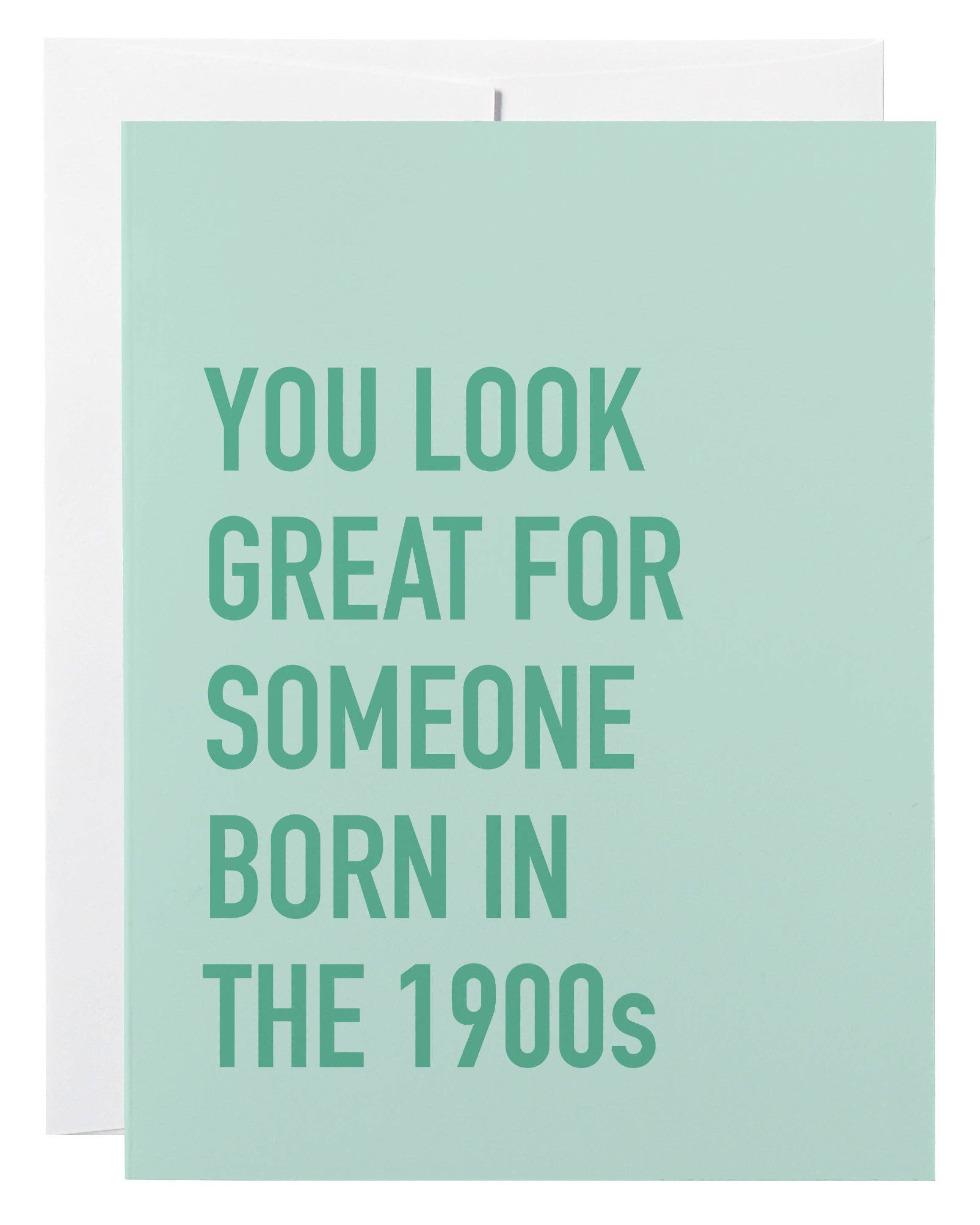 Born in the 1900s Card – Sip and Shop Cafe