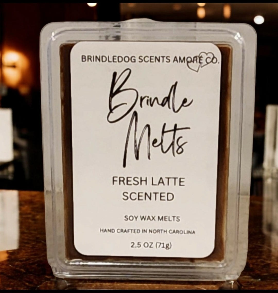 Brindle Melts Fresh Latte – Sip and Shop Cafe