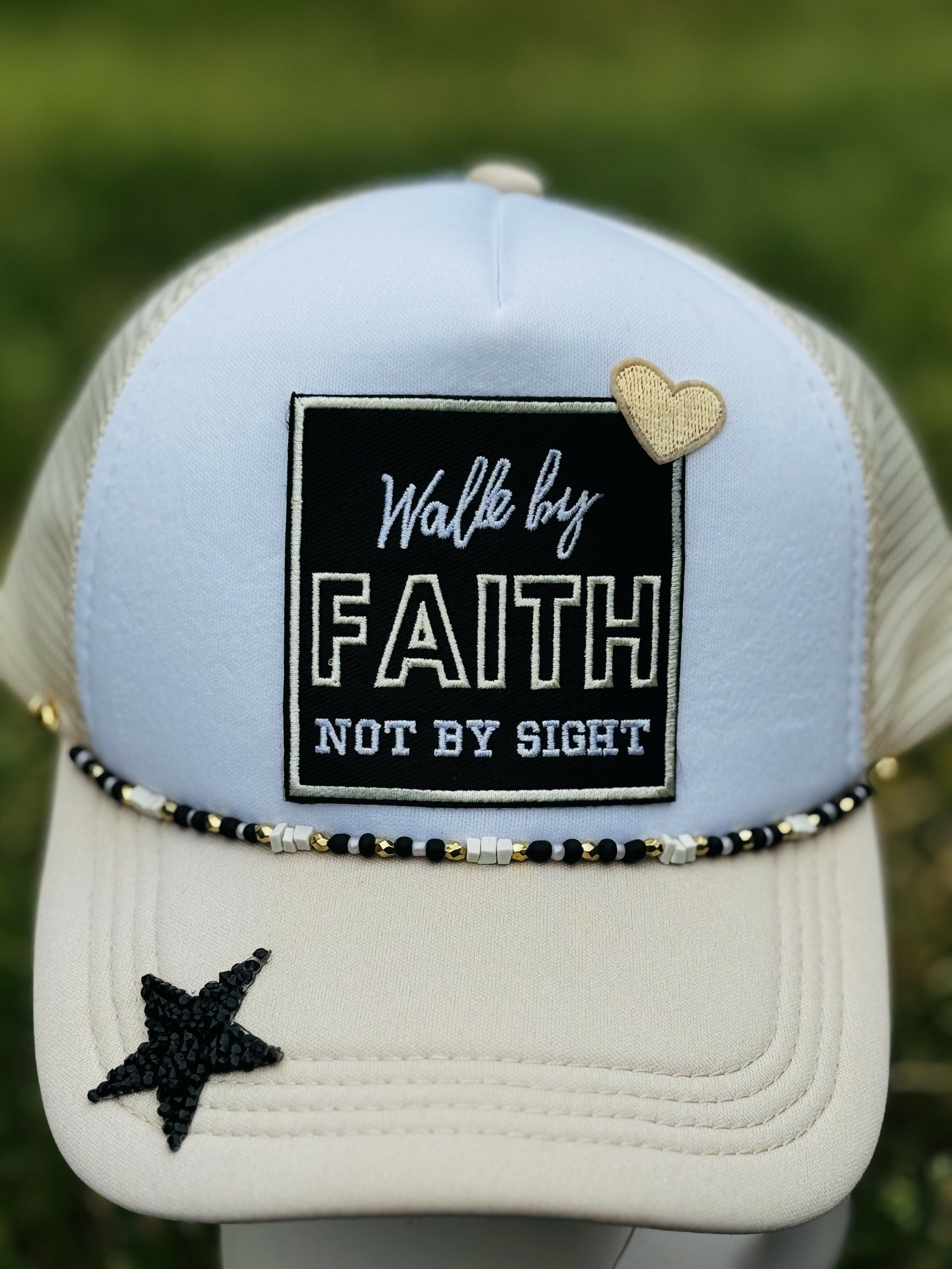 Walk by Faith Trucker Hat – Sip and Shop Cafe